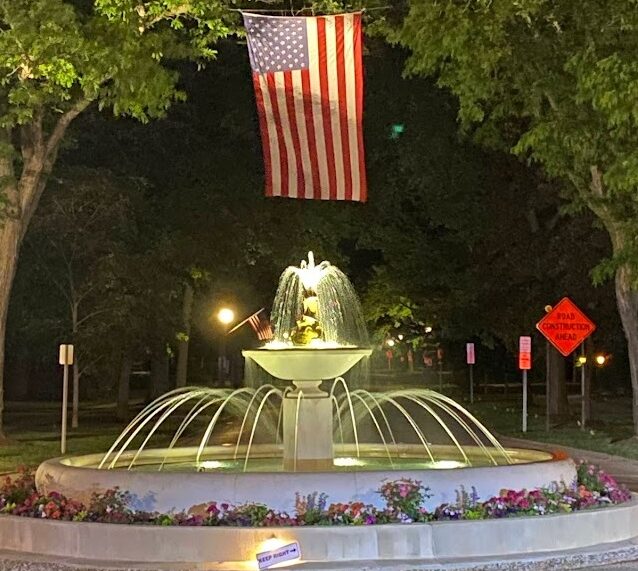 Kenilworth IL Limestone Fountain replaced with Granite Replica | Estate ...